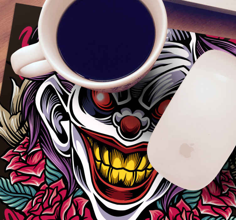 Clowns are evil Halloween mouse pad - TenStickers