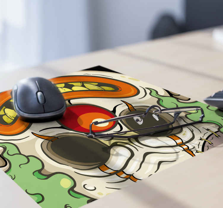 Creepy Clown Face original mouse pad