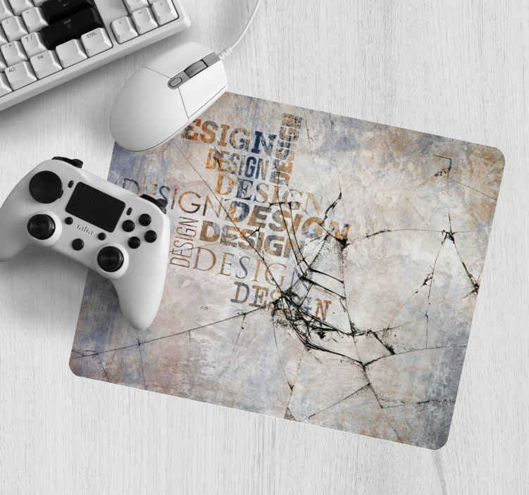 Personalised mouse mat with modern text design