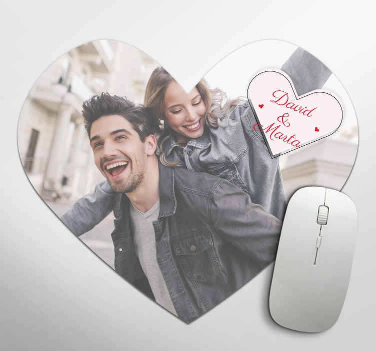 Personalised photo vinyl mouse mat - TenStickers