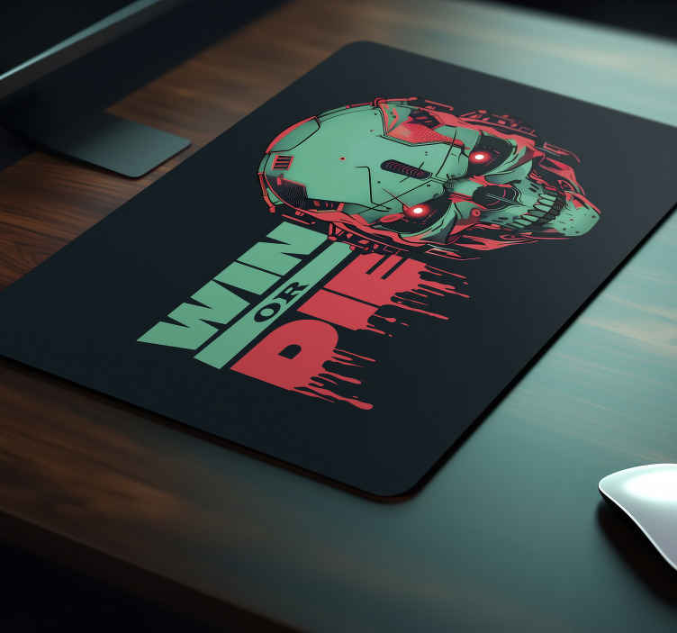 Win or die gaming mouse pad