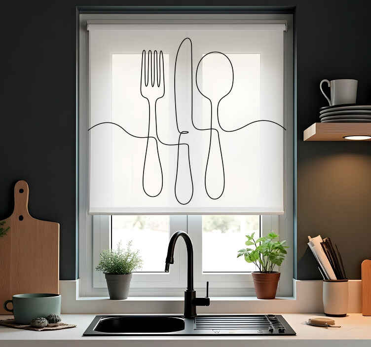 Culinary Instruments kitchen roller blind