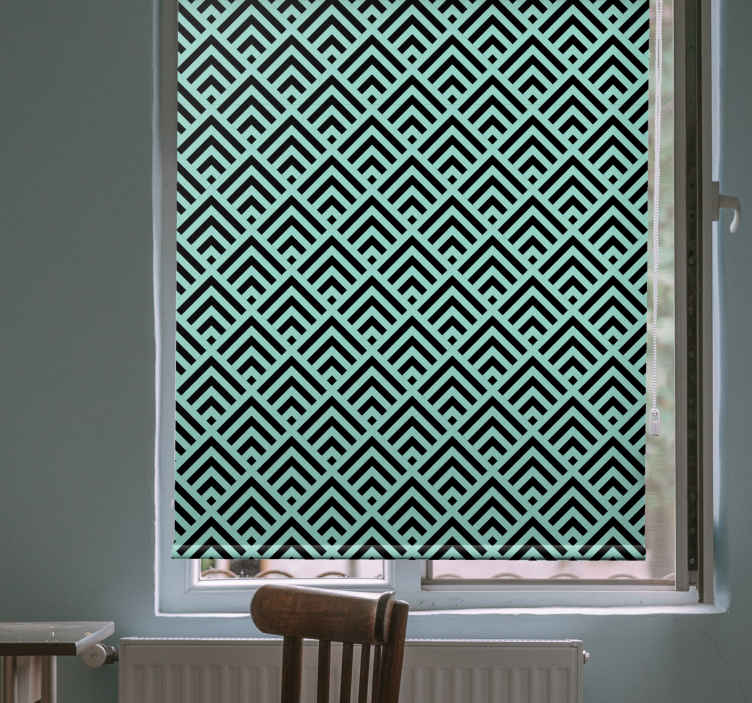 Geometric Arrow Pattern modern roller blind