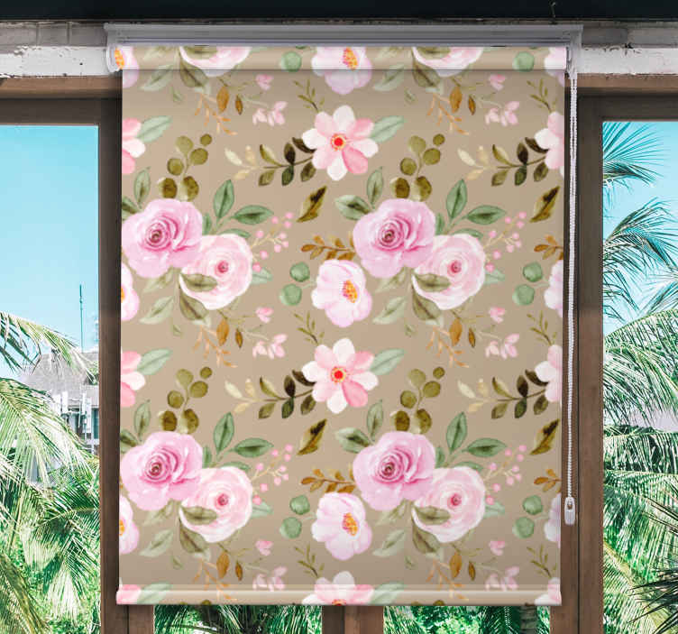 Pink Floral Patterns flower blind