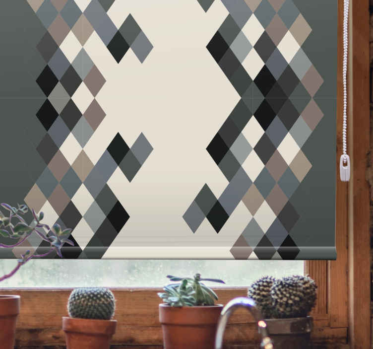 Color shades color blocks Living room roller blind - TenStickers