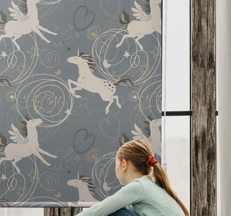 Magical Unicorns Pattern fun blind
