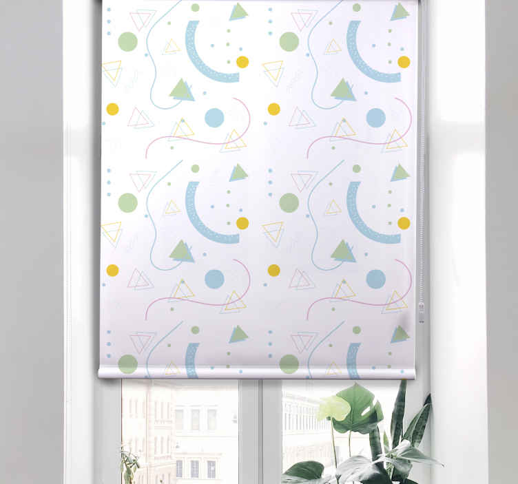 Geometric shapes array modern blind