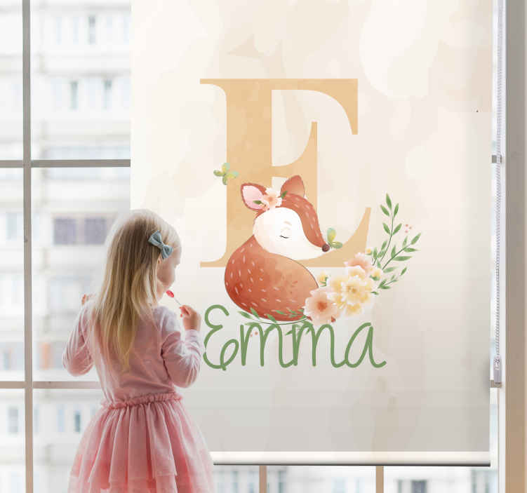 Customizable Fox Design custom roller blind