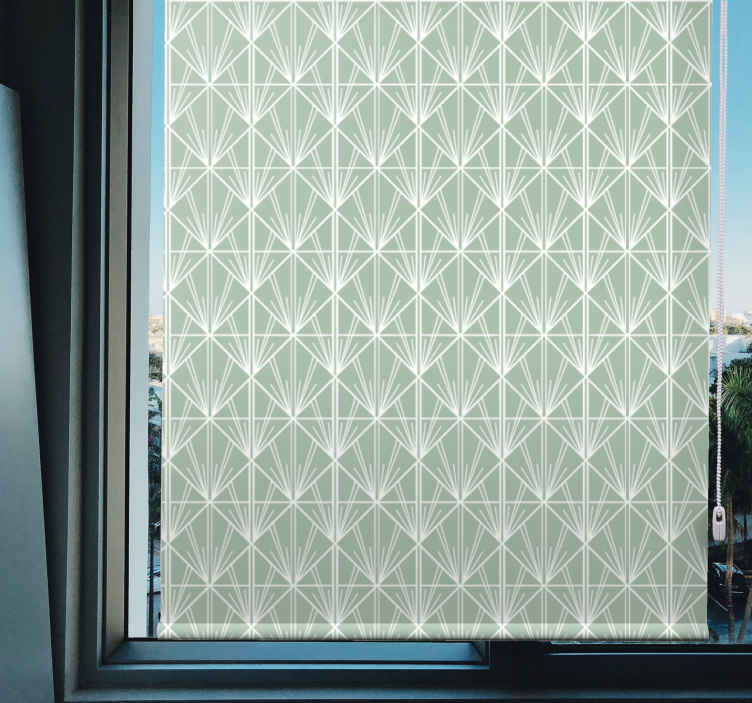 Geometric Leaf Pattern pattern roller blind