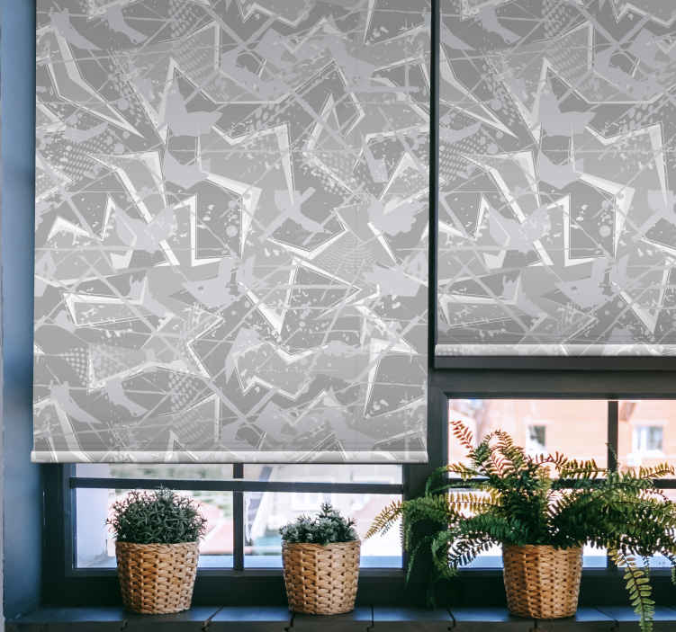 Geometric Grey Patterns texture and pattern blind