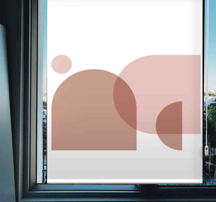 Estor estilo moderno Nuevo estilo boho geométrico - TenVinilo