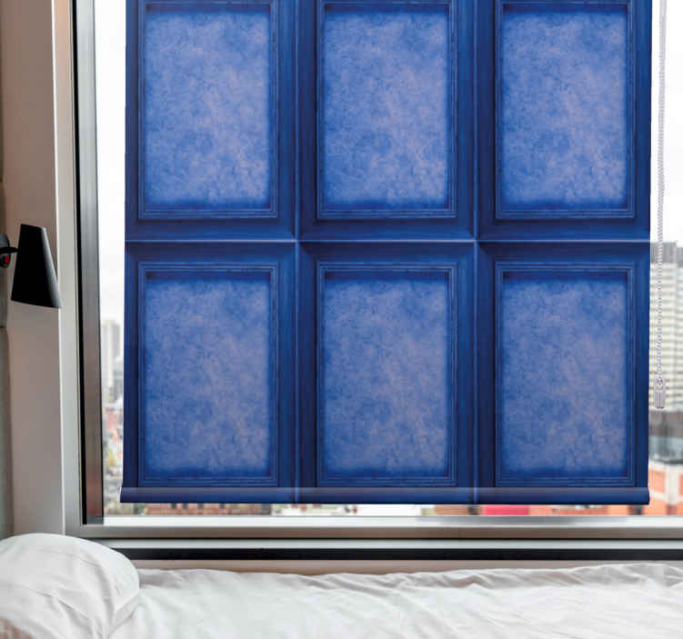 Rollo Fenster Superhelden elegante blaue paneele