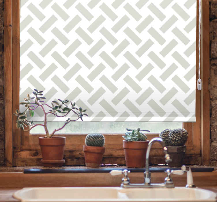 Geometric motif modern blind