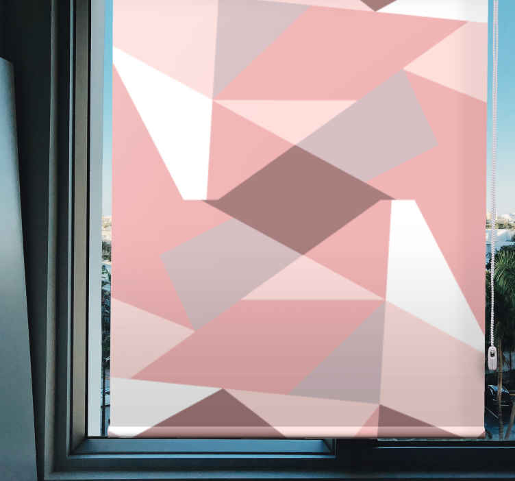 Abstract Geometric Shapes pattern roller blind