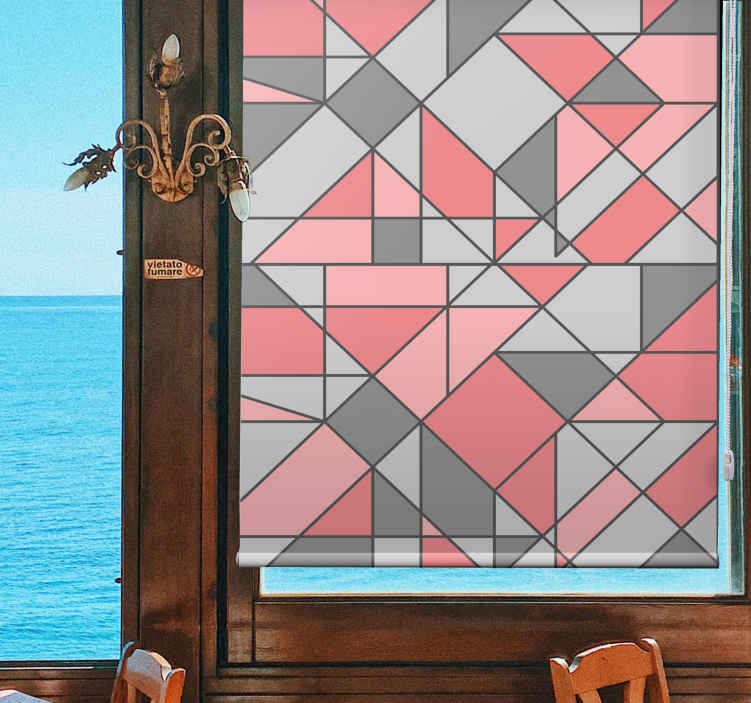 Geometric Shape Arrangement texture and pattern blind