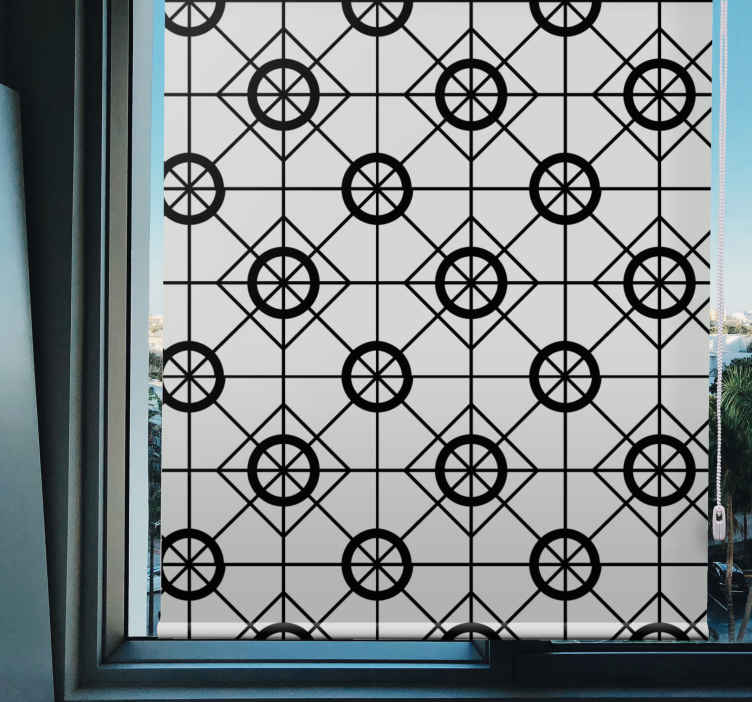 Geometric Circular Motif modern blind