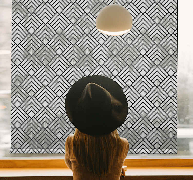Geometric Arrangement Style modern blind