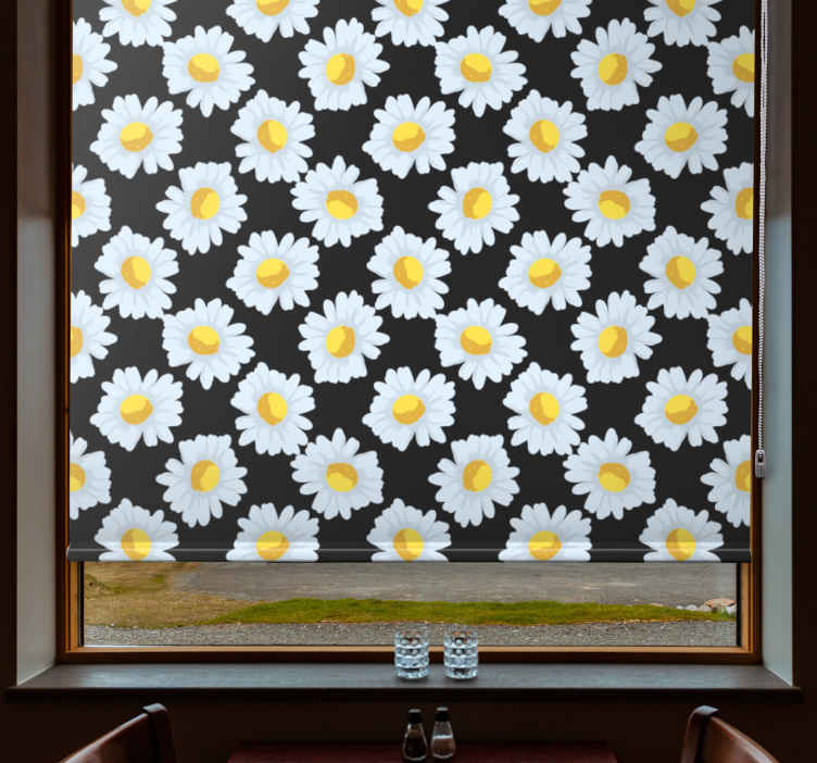 Daisy Flower Theme blind flowers