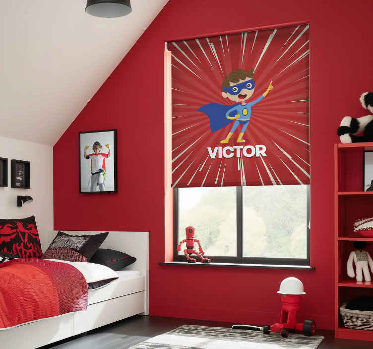 Superhero kid Custom printed blind