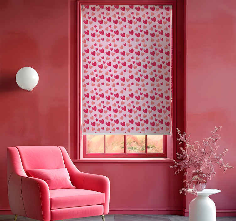 heart pinky pattern Romantic blind