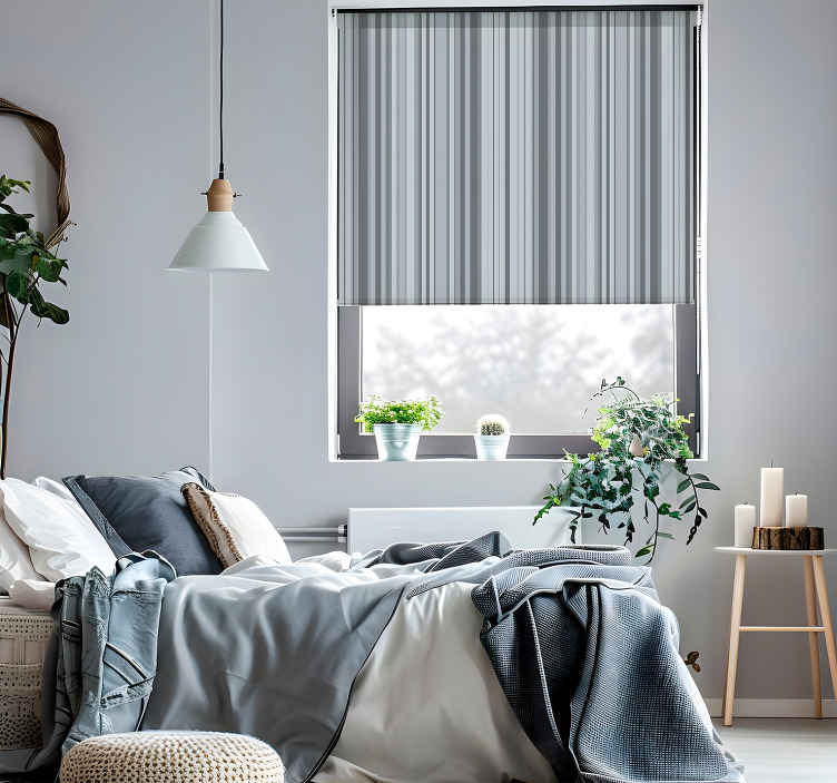 Estore de rolo modernos linhas cinzentas
