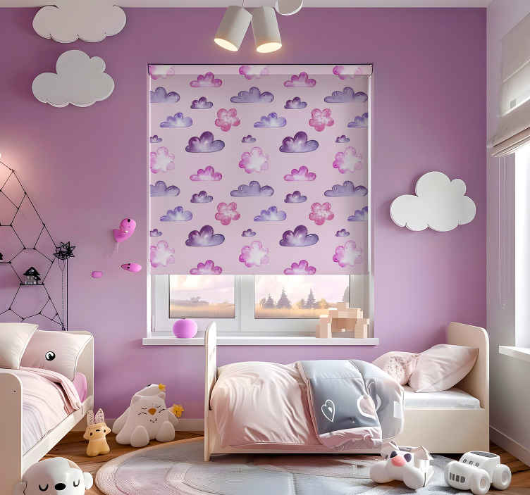 Pink pattern Cloud blind