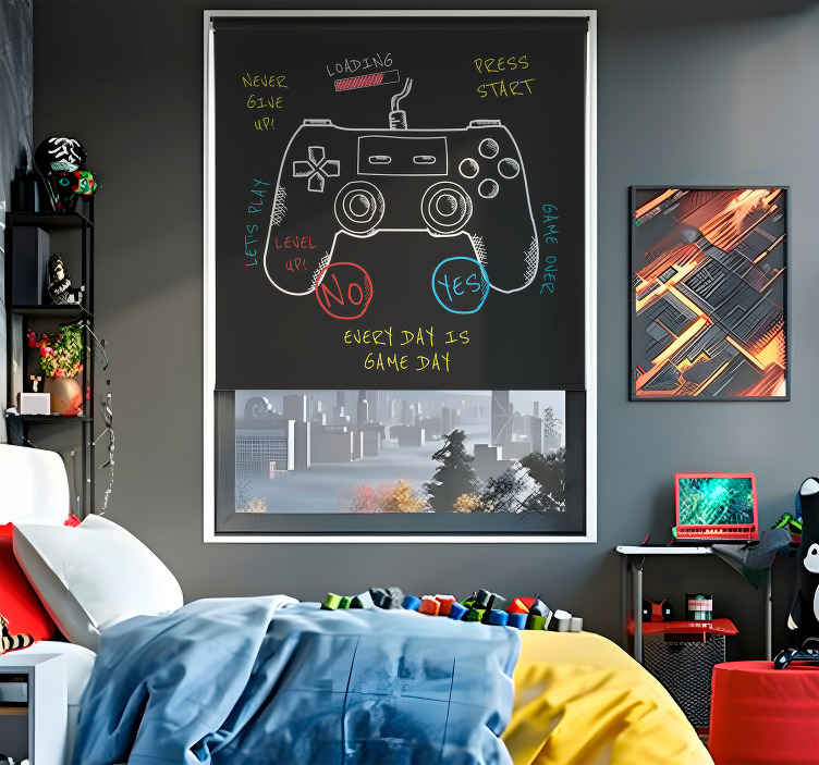 Store enrouleur geek explication des boutons de commande