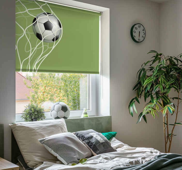 Goal scored football roller blind