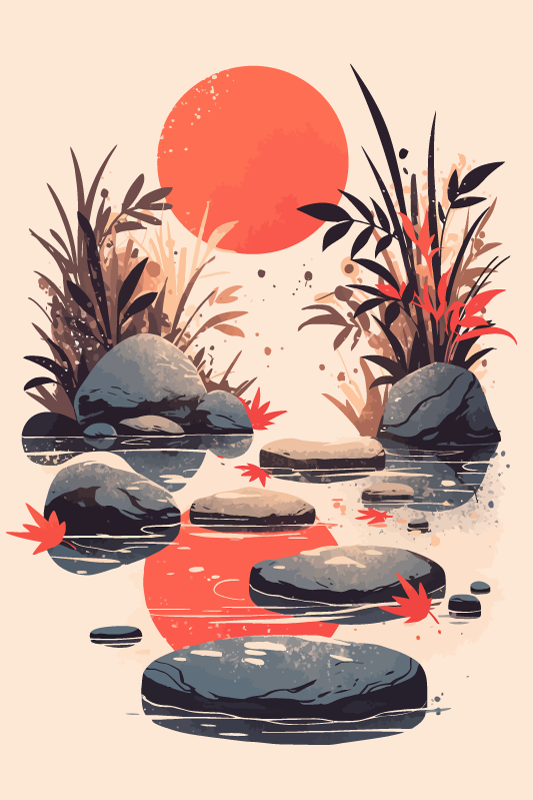 įkvėpimo japoniškas stilius zaliuzes vonios kambariui