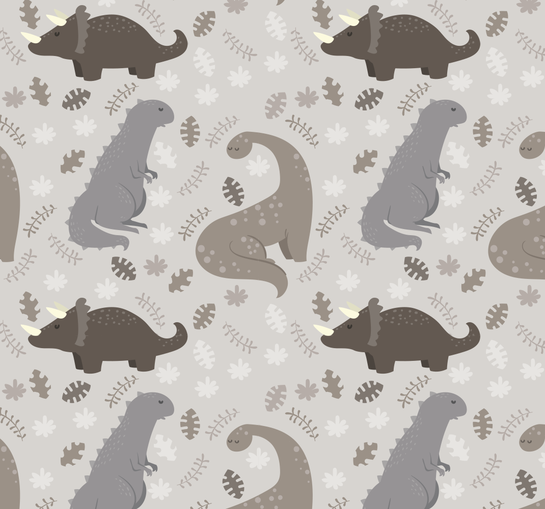 Grey pattern dinosaur blind