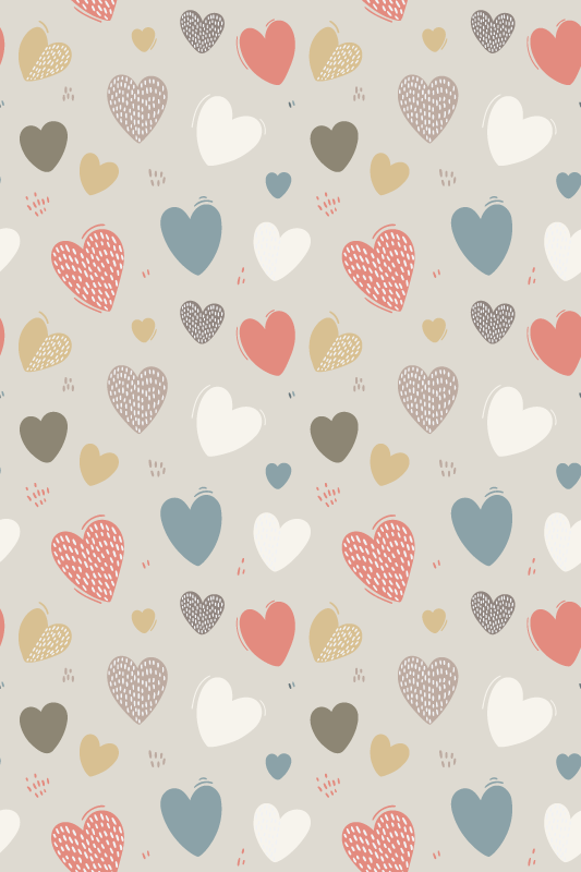 Heart Patterns romantic blind