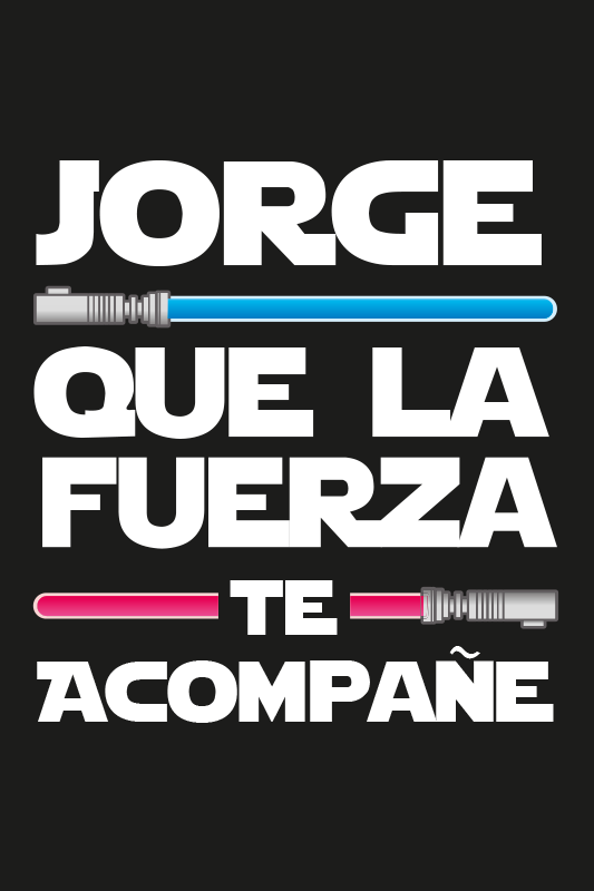 Estor con nombre que la fuerza te acompañe - TenVinilo