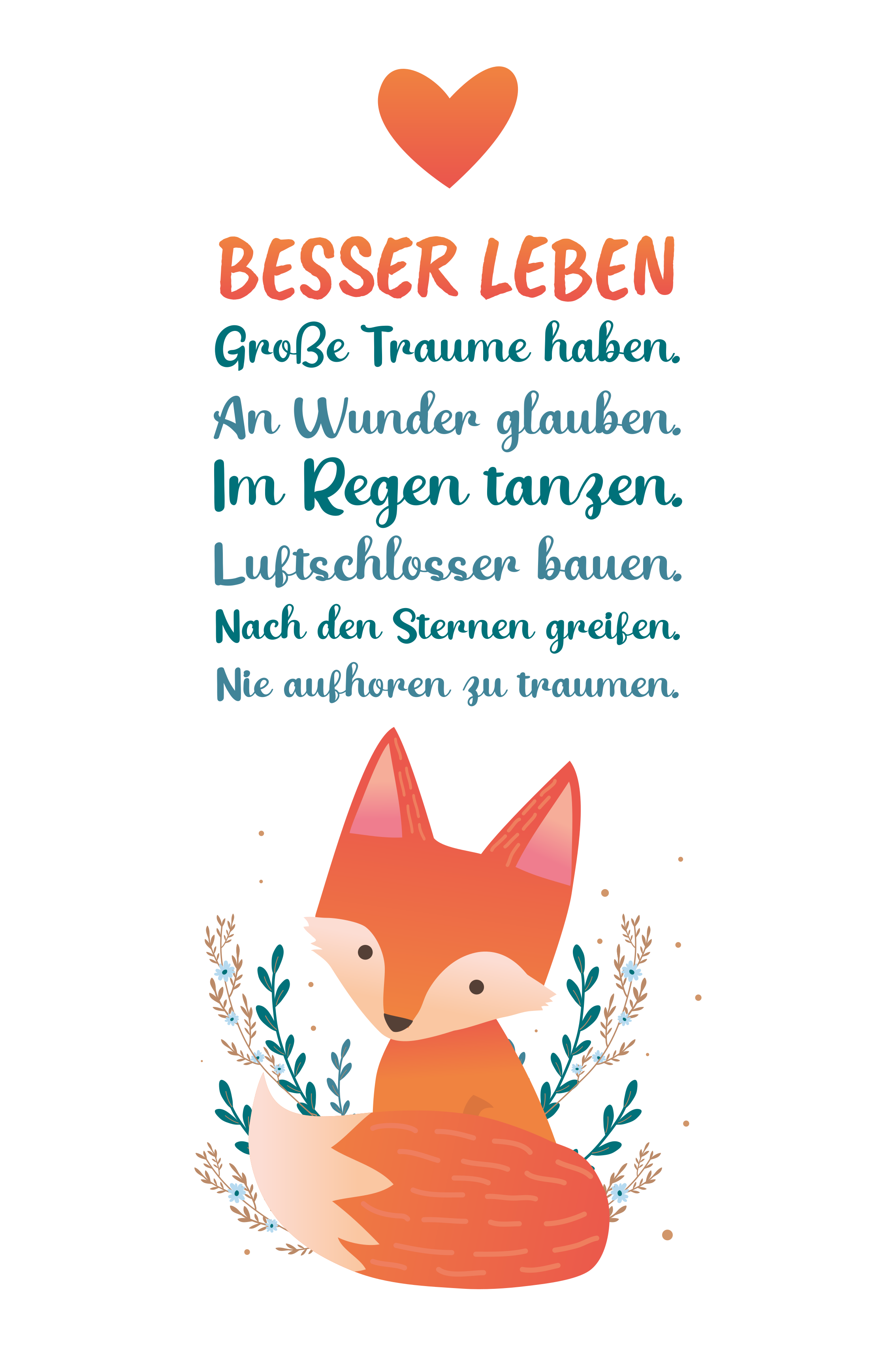Rollo Sprüche Fuchs besseres leben - TenStickers
