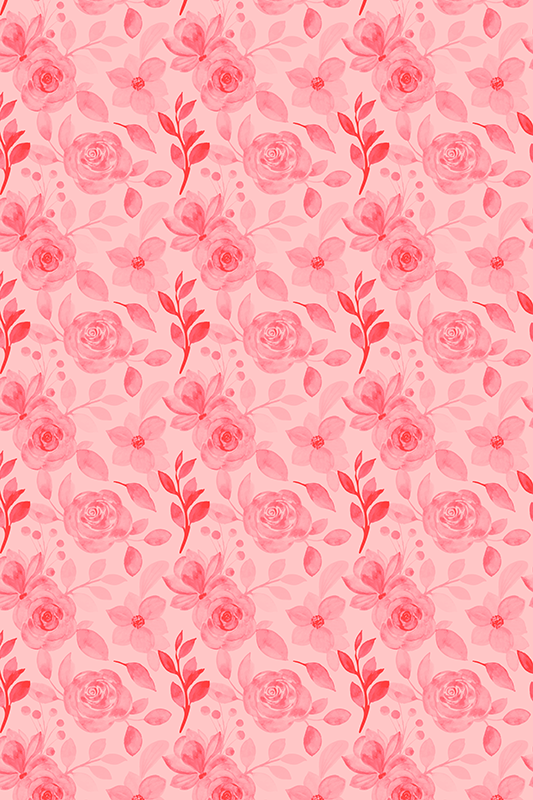Romantic Rose Pattern flower blind