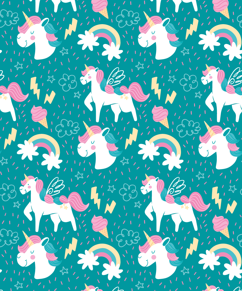 Colorful Unicorn Patterns fun blind
