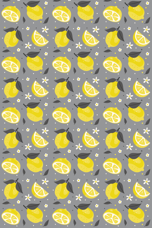 Lemon Slice Pattern fruit and vegetable blind