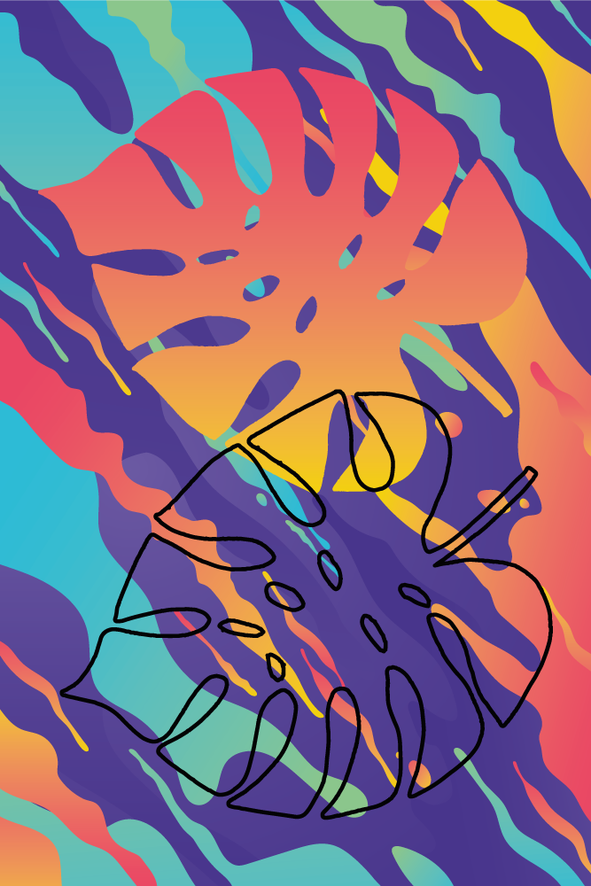 Abstract Leaf Motifs texture and pattern blind