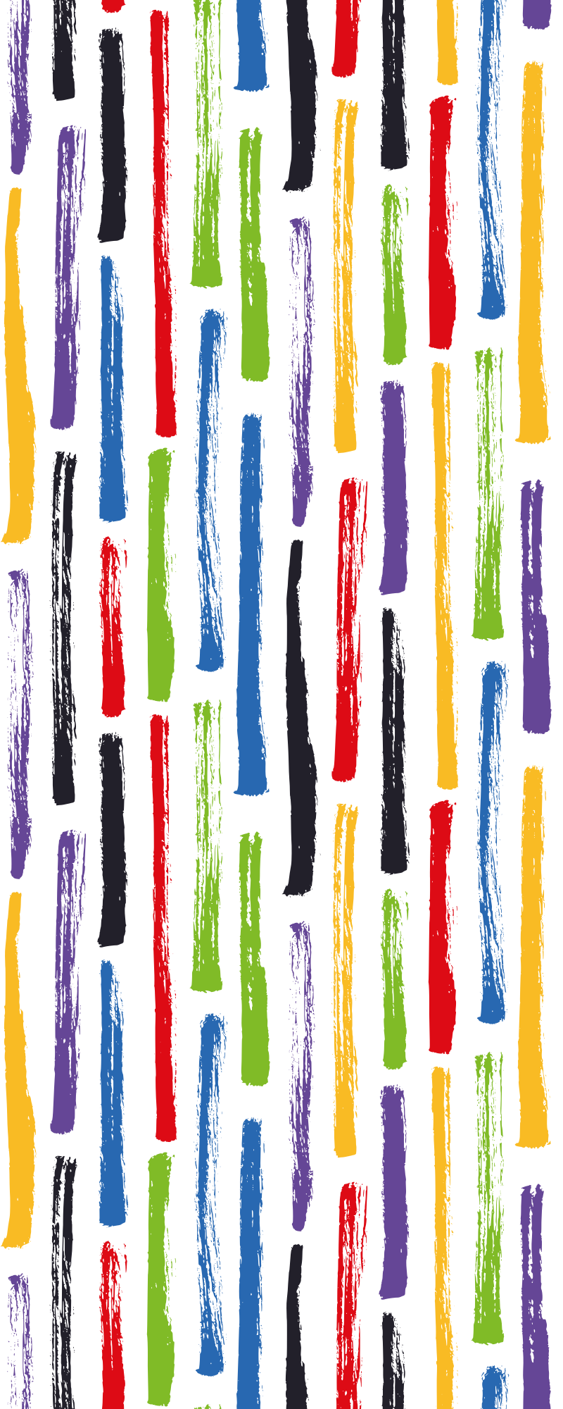 Vibrant Brush Strokes pattern roller blind