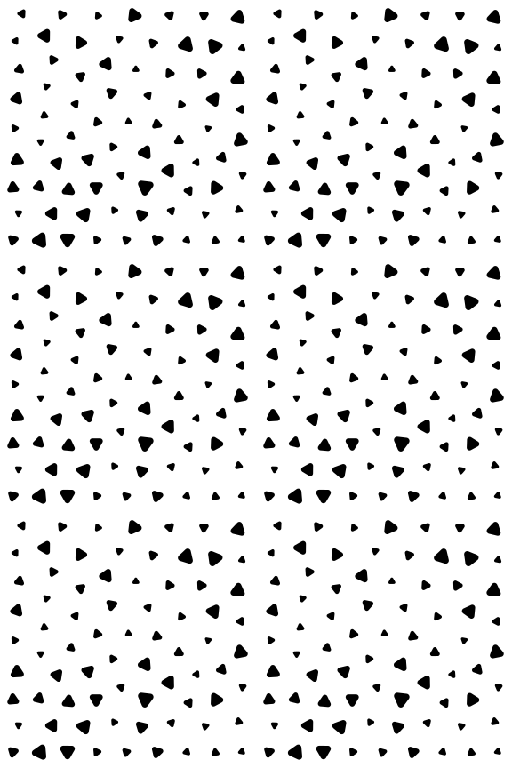 Geometric heart pattern pattern roller blind