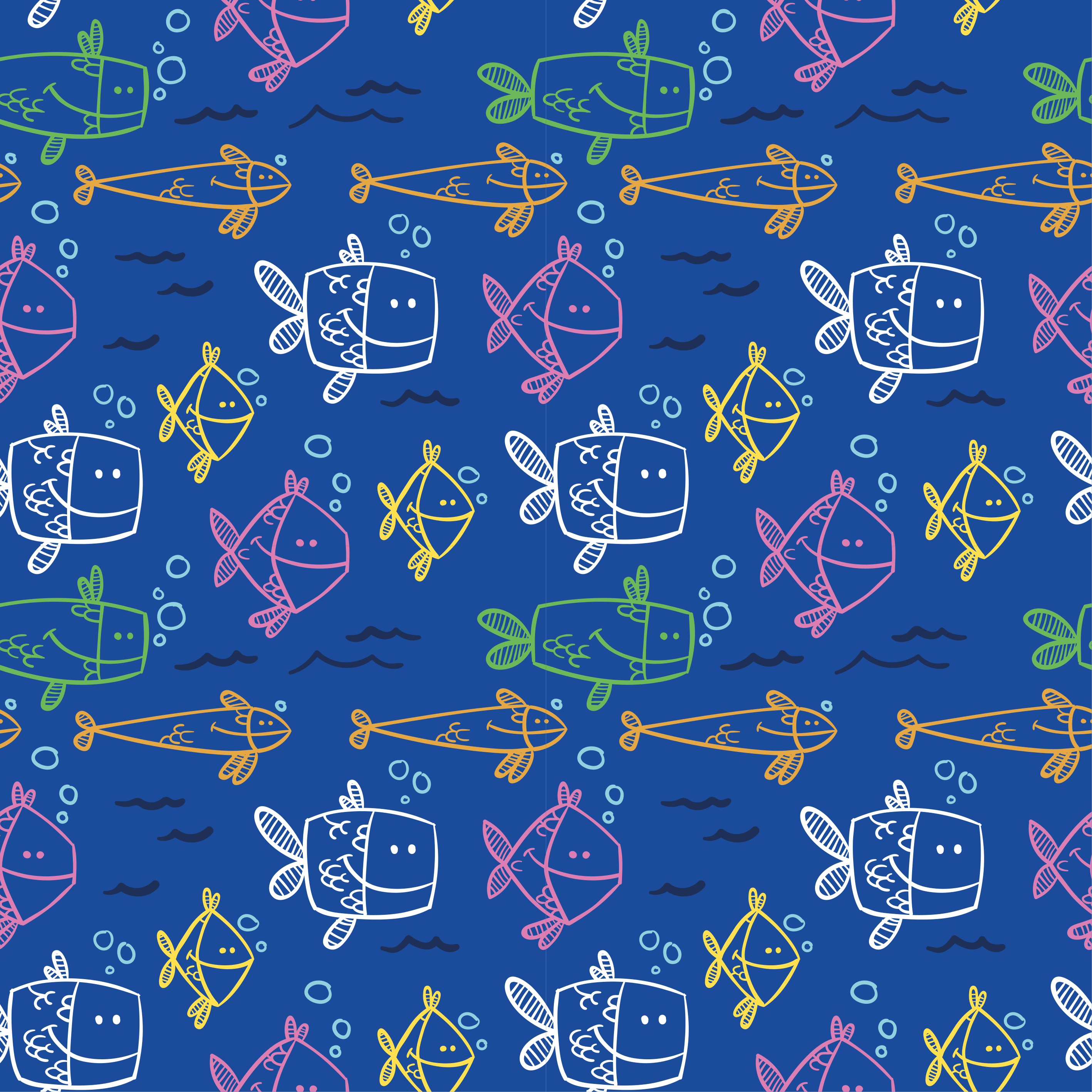 FUNNY FISH PATTERN animals blind