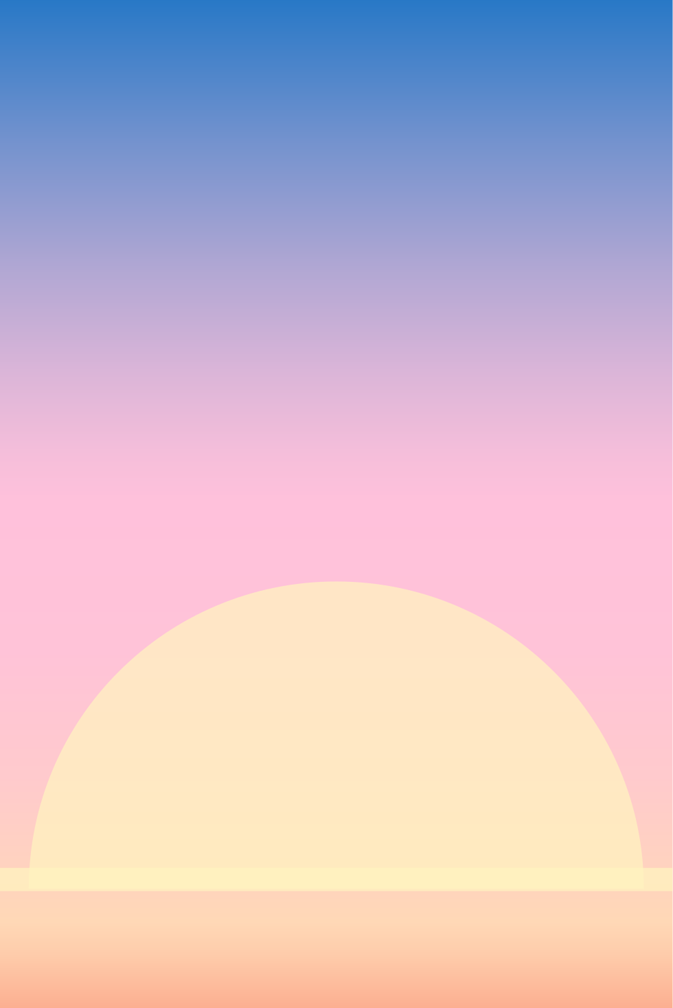 Sunset Horizon Design blind art