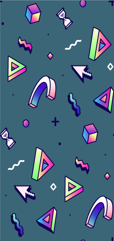 Geometric Playful Shapes fun blind