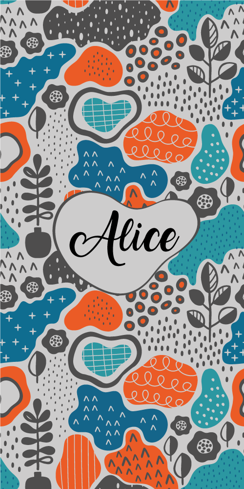 Abstract name design teenage blind