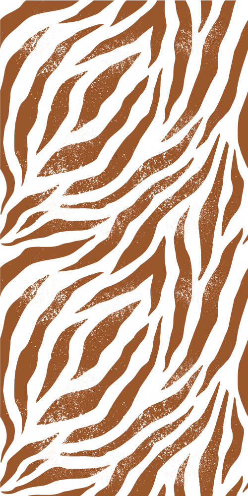 Brun zebra animal print dyr rullgardin - TenStickers