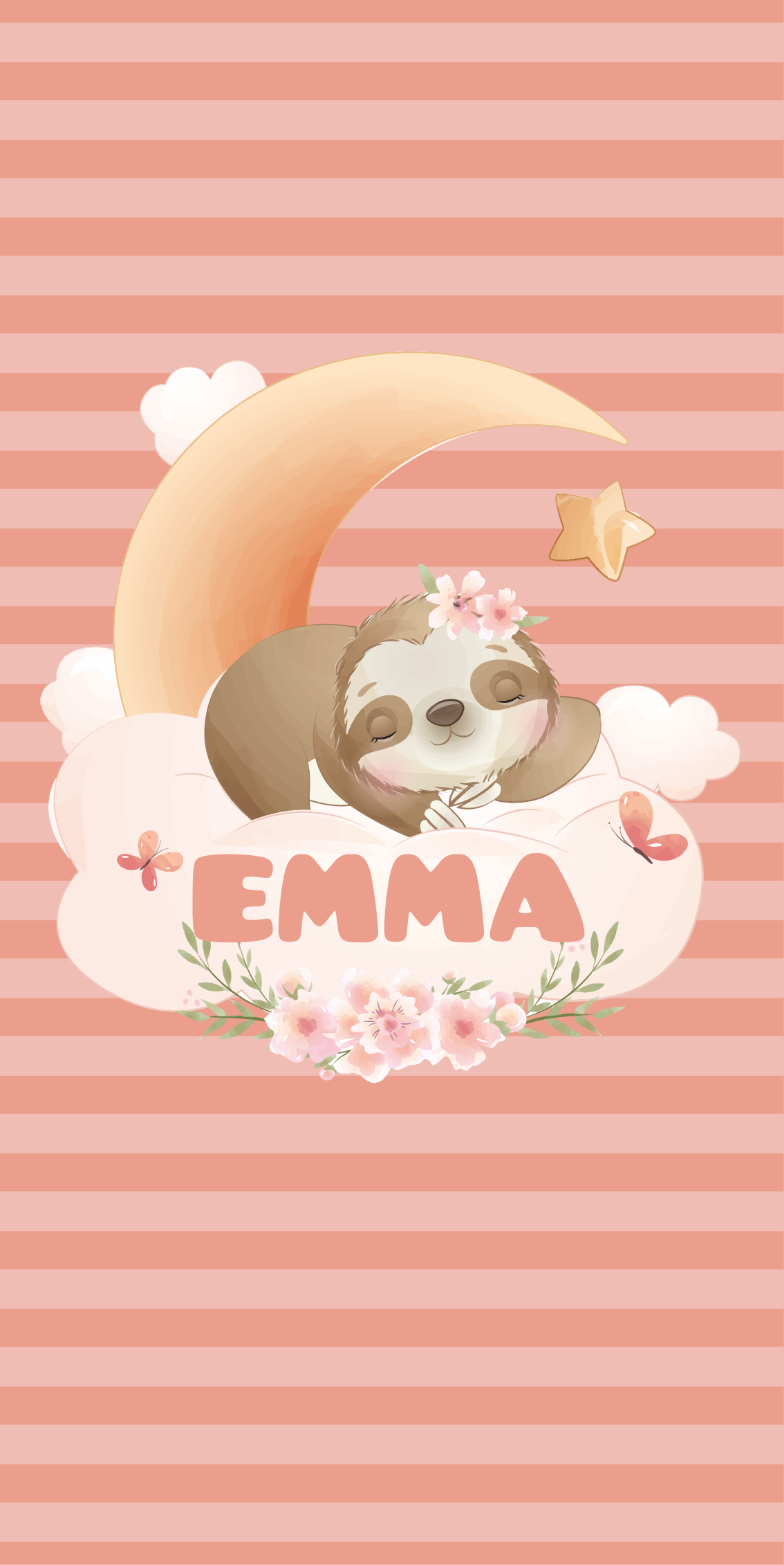 Sloth and Moon customised blind