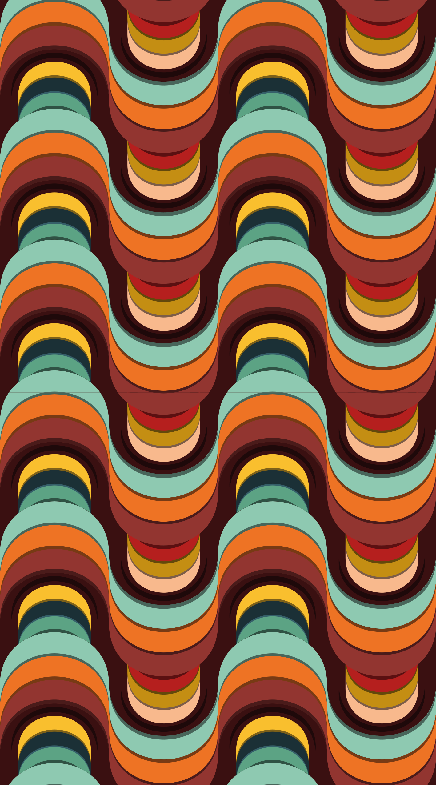 Retro Wave Pattern modern blind