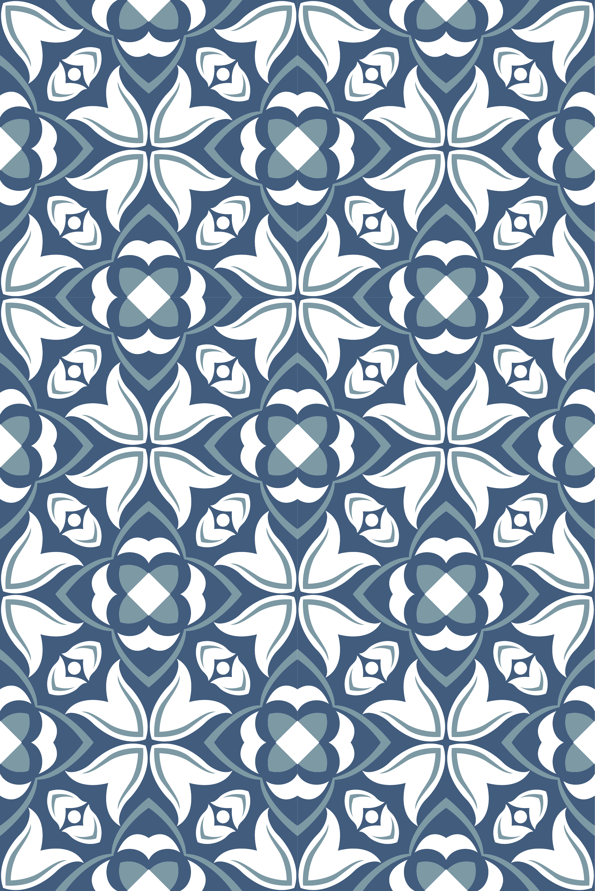 Rulou geam modern forme geometrice elegante albastre