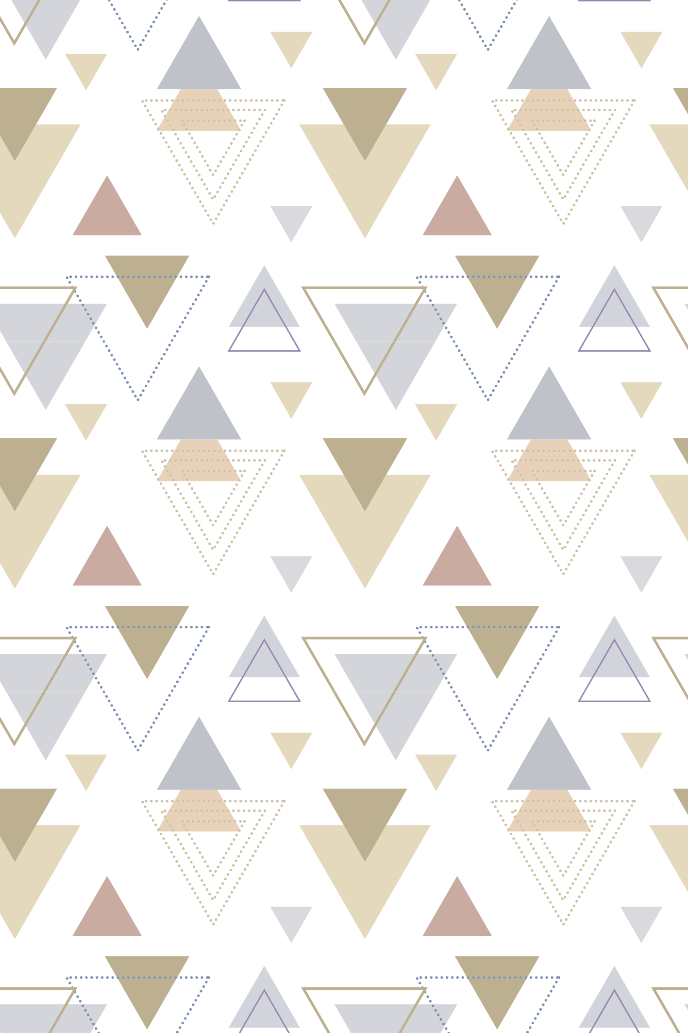 Geometric Triangle Theme modern blind