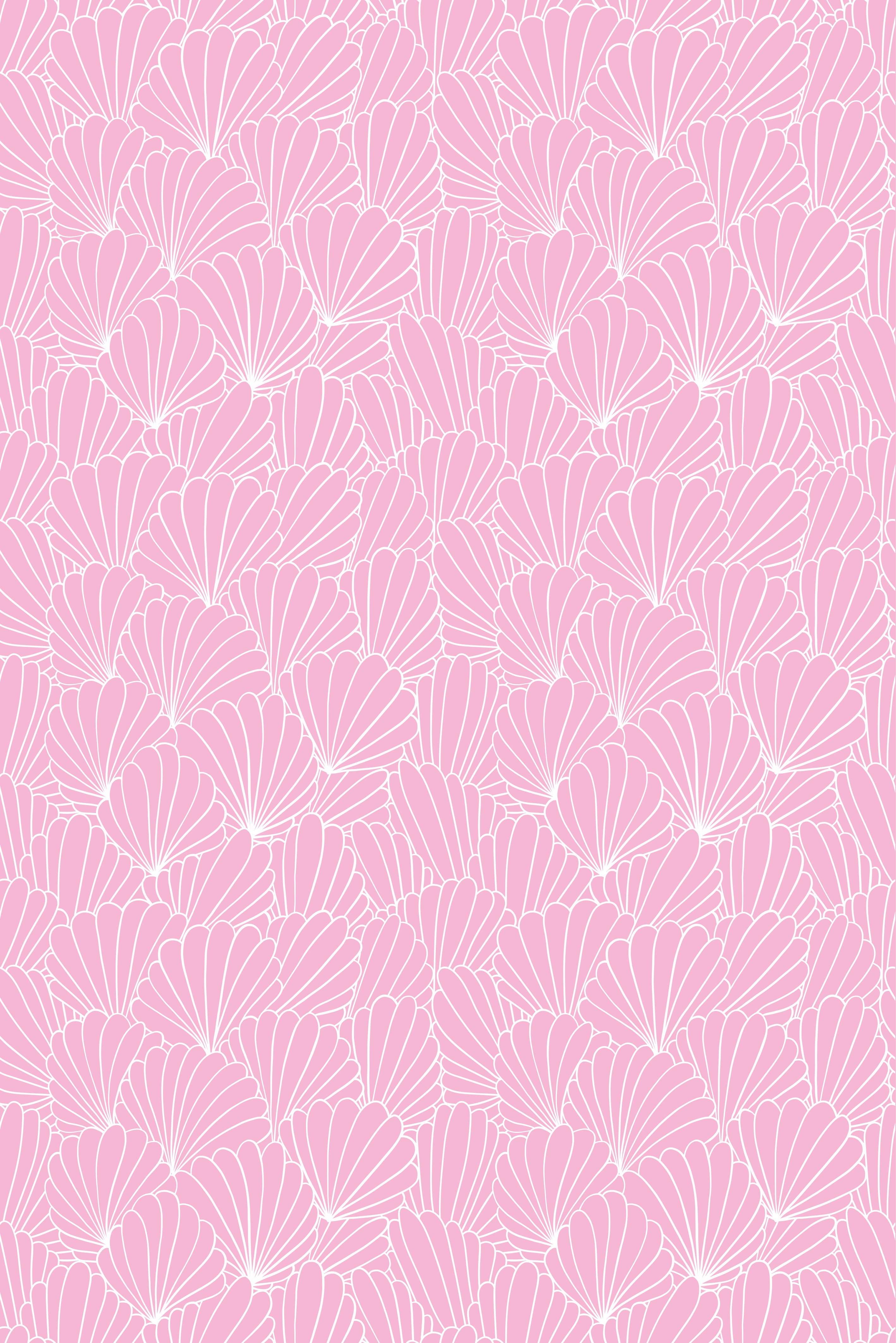 Pink shell pattern animal roller blind