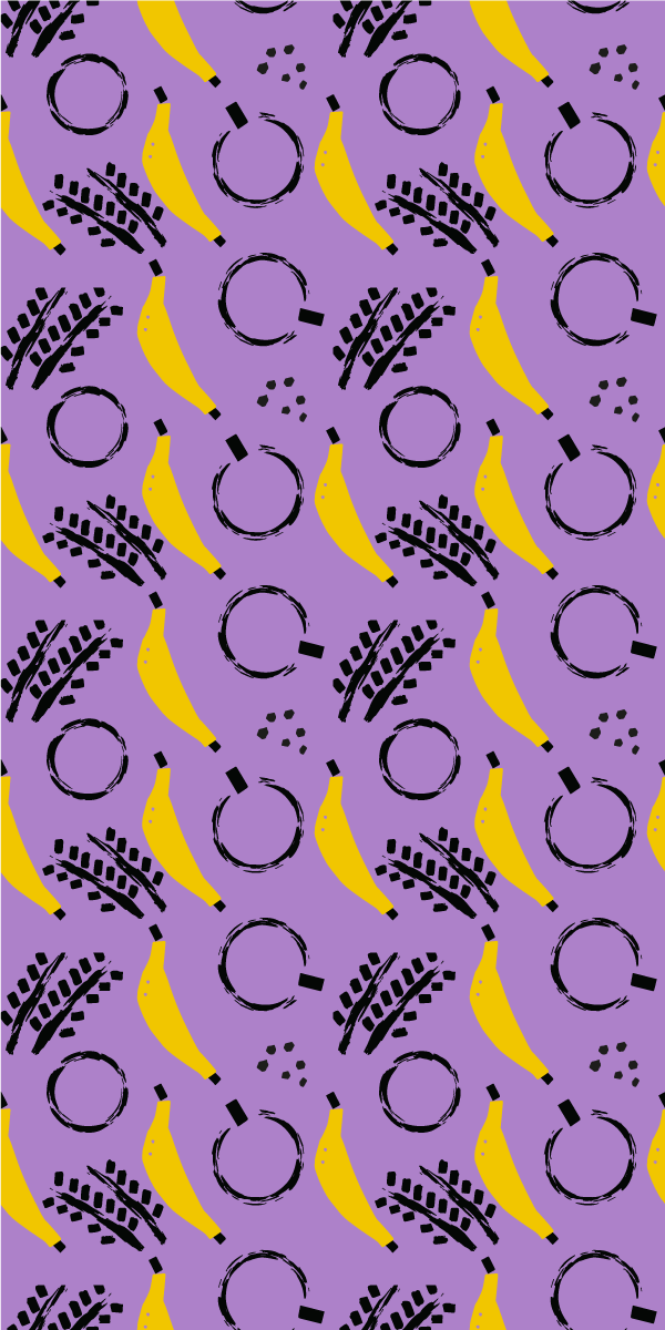 Banana Pattern Design blind fruit